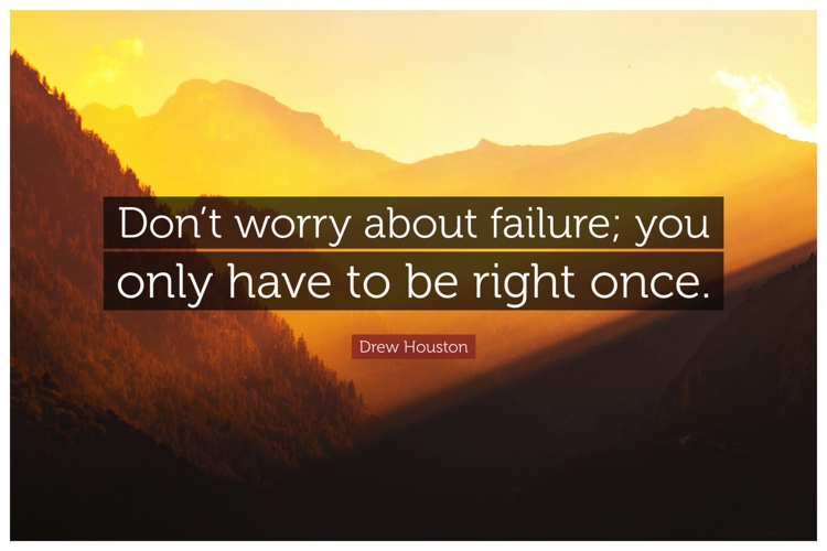 Buy Posterskart You Only Have To Be Right Once Motivational Quote ...