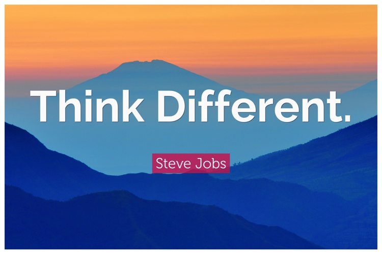 Buy Posterskart Think Different Steve Jobs Motivational Quote Poster ...