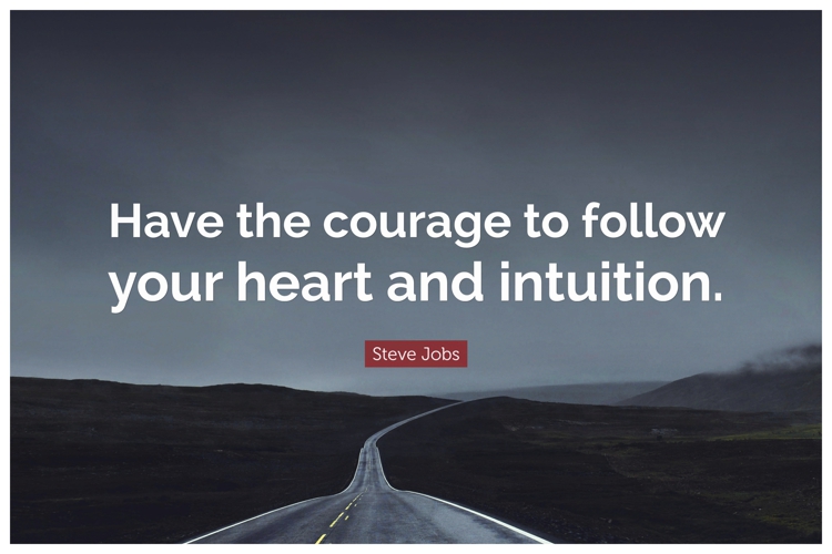 Buy Posterskart Have The Courage Steve Jobs Motivational Quote Poster ...