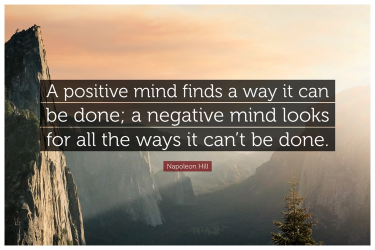 Buy Posterskart Positive Mind Motivational Quote Poster (12 x 18 inch ...