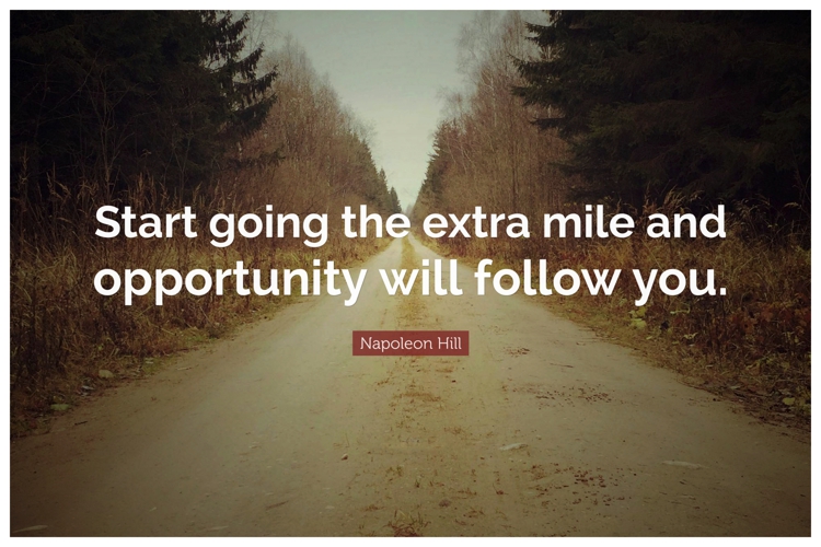 Buy Posterskart Start Going The Extra Mile Motivational Quote Poster ...