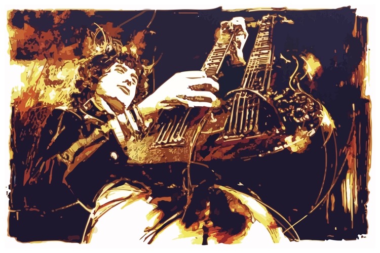 Buy Posterskart Led Zeppelin Jimi Page Multi-Guitar Poster (12 x 18 ...