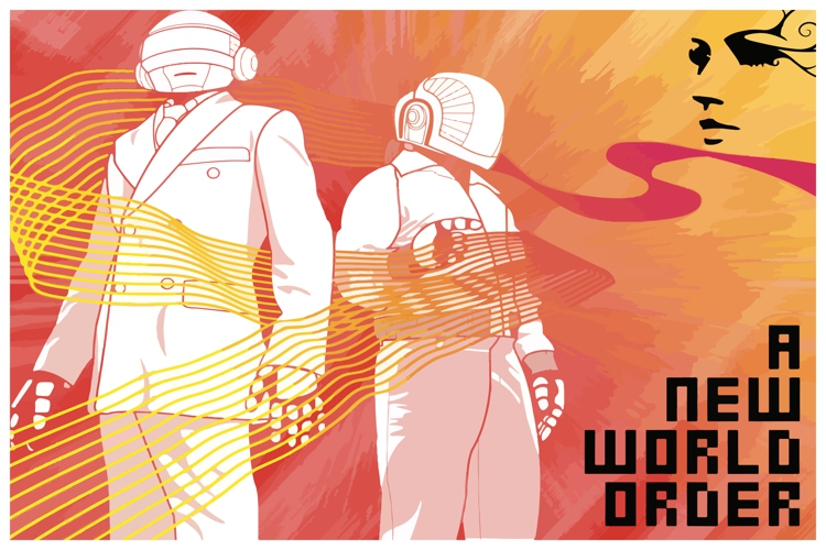 Buy Posterskart Daft Punk Music Band 'A New World Order' Poster (12 x ...