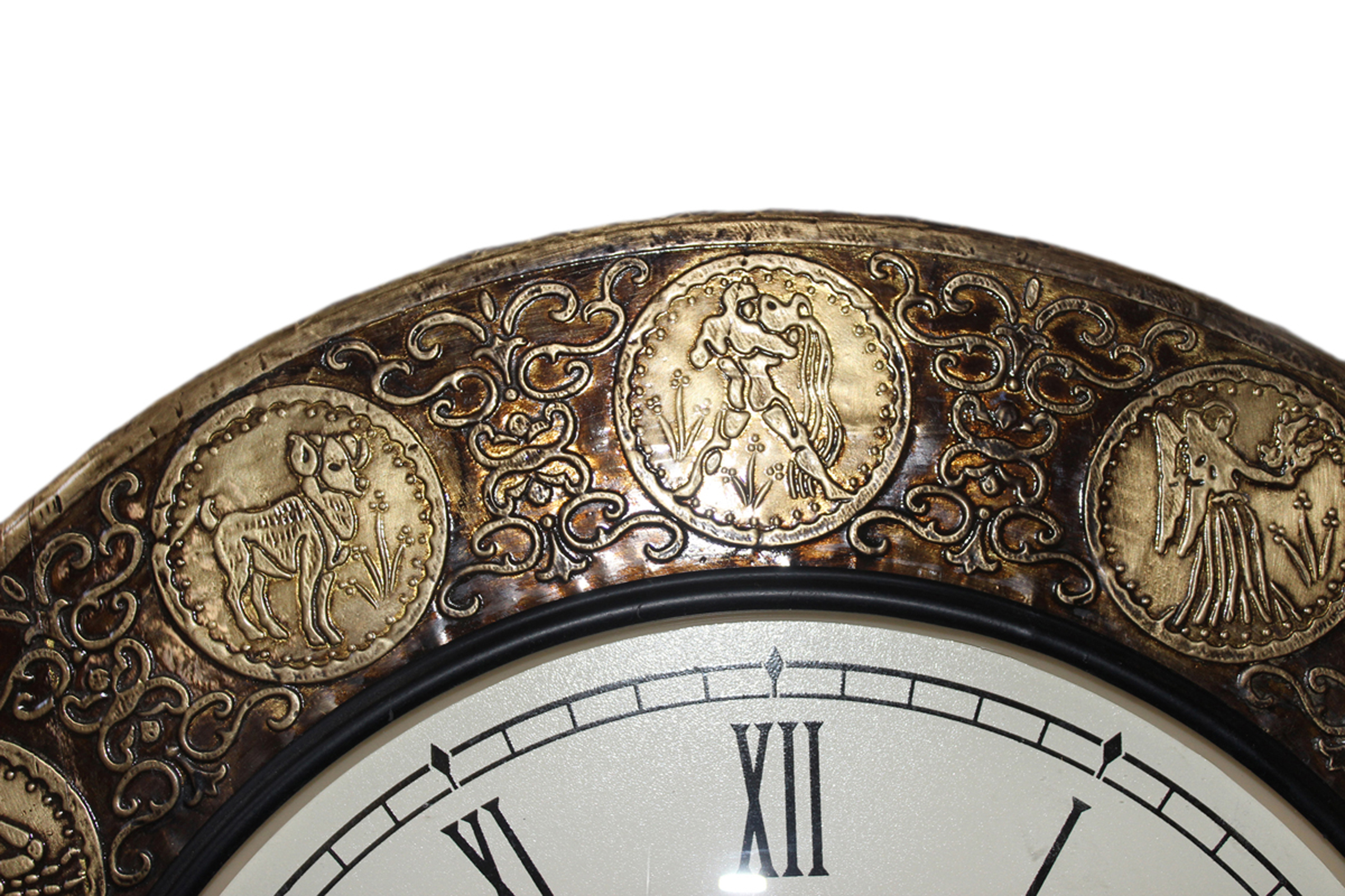 Buy Village Clockworks Wooden Glass Wall Clock (45.72 cm x 5.08 cm x 45 ...