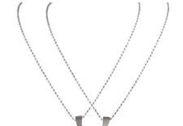 Buy My Design Two In One Lovable Heart Shaped Silver Plated Couple ...