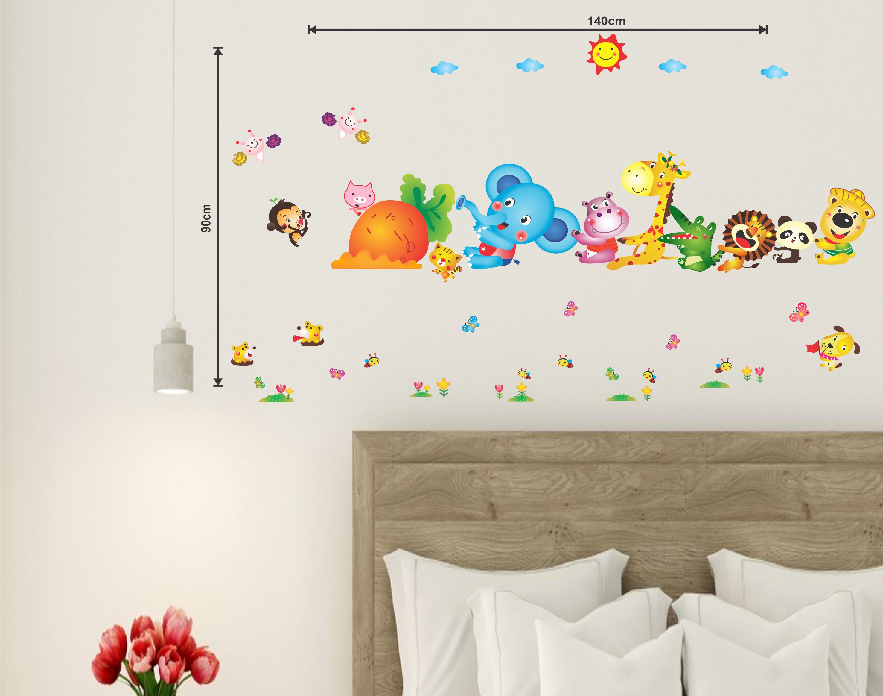 Buy wall dreams Animals Park Cartoon characters Cartoon characters PVC ...