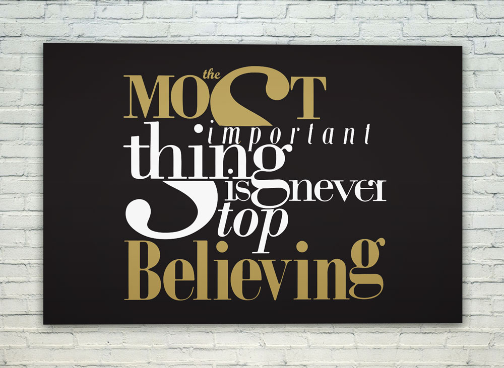 Buy Posterskart Motivational Typography Quote Poster (12 x 18 inch ...