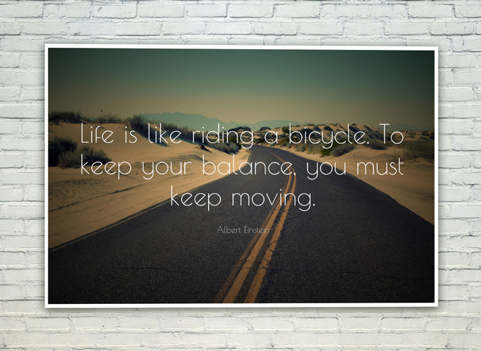 Buy Posterskart Keep Moving Motivational Quote Poster (12 x 18 inch ...