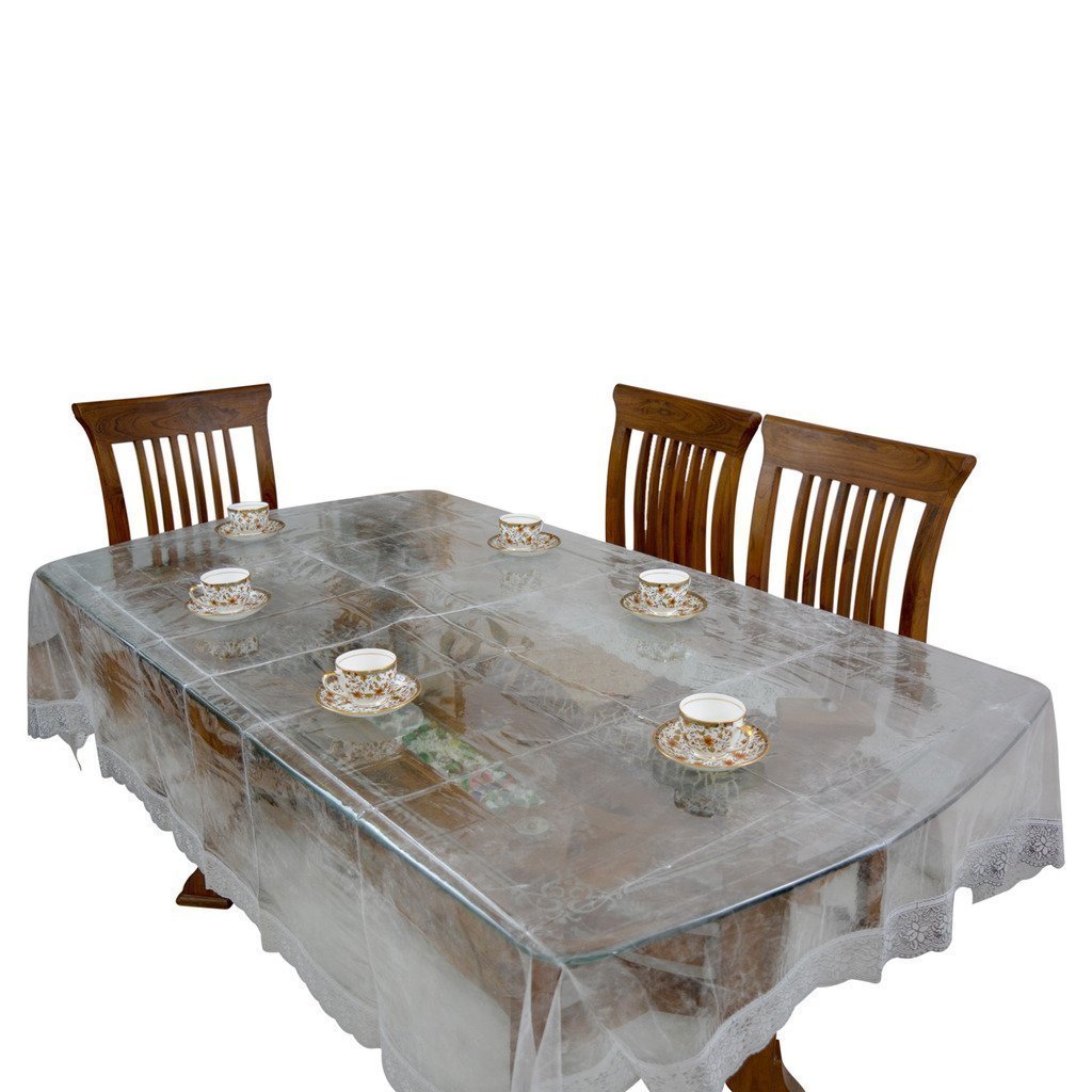 Buy The Khushi creations Dining Table Cloth/ PVC Sheet (Rectangular) 90 ...