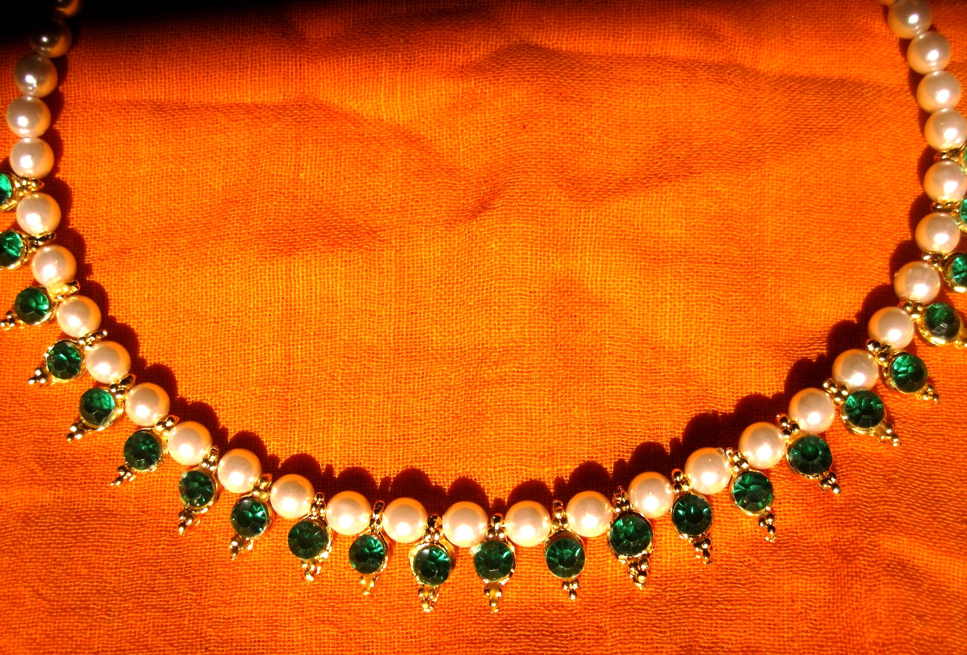 Buy Dark Green Beads Pearl Necklace Online Get 50 Off