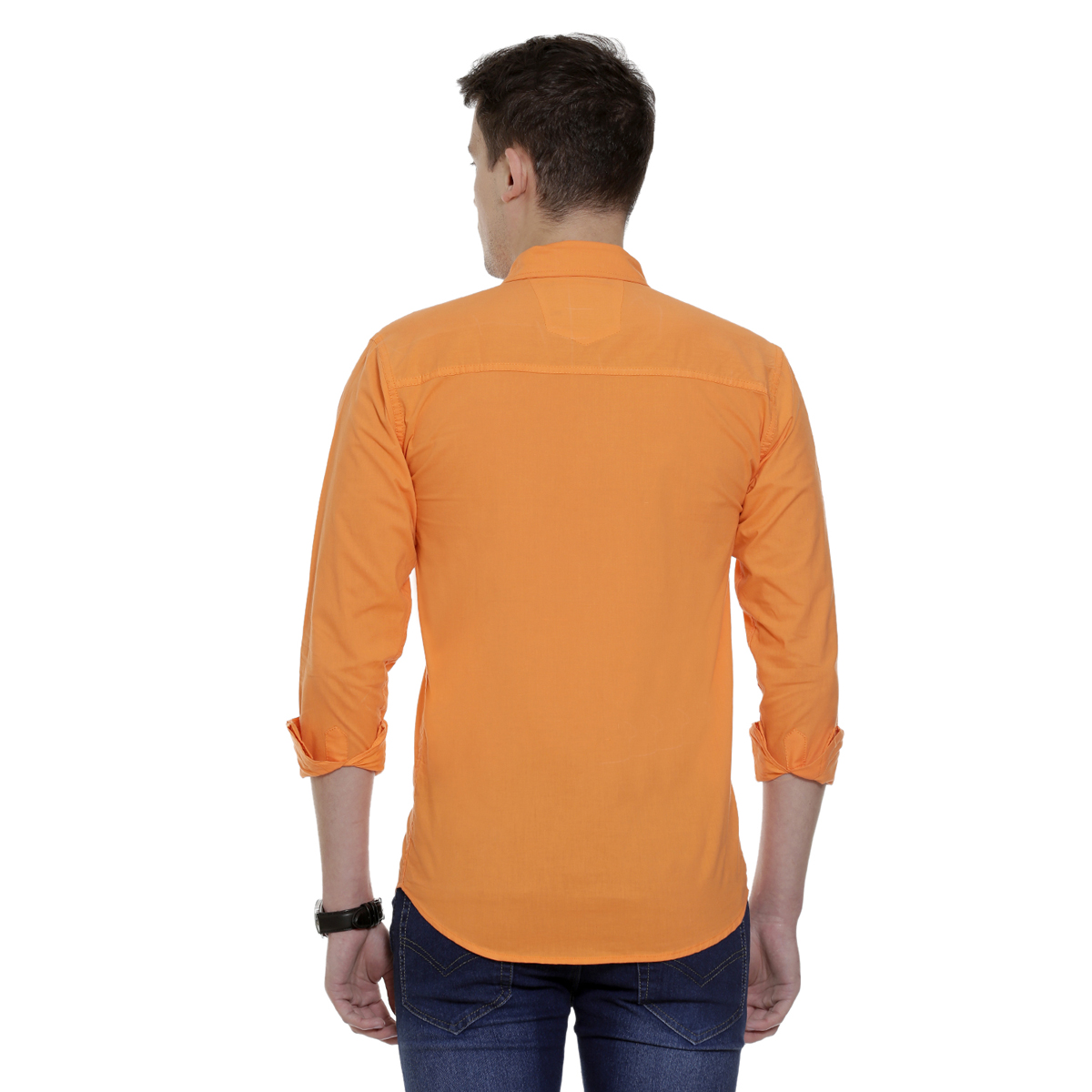 Buy StyloClues Men's Plain Orange Lemon Casual Shirts Online @ ₹1999 ...