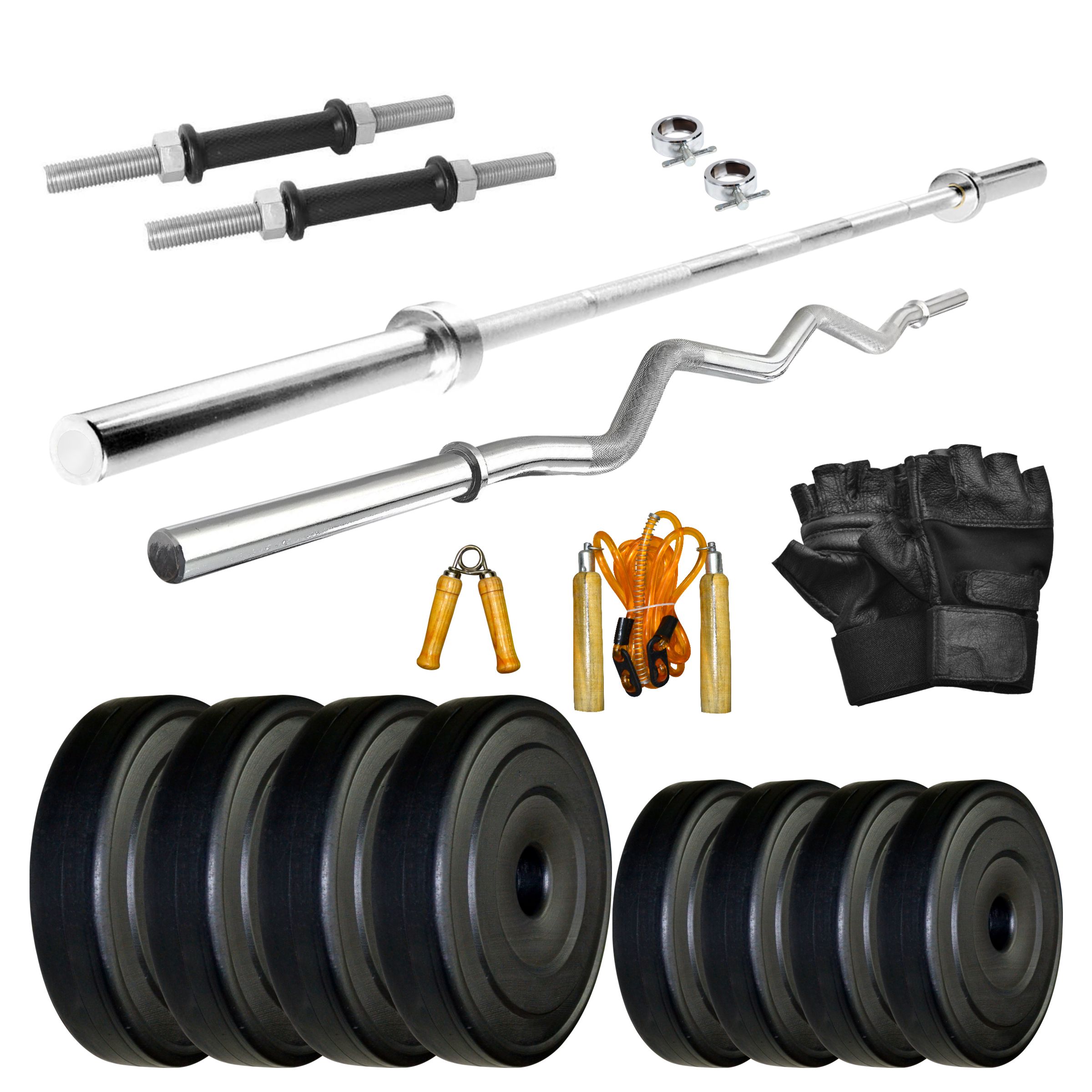 Buy Livestrong 10 kg PVC weight 3 ft, 2 rods fitness kit Online @ ₹1389 ...