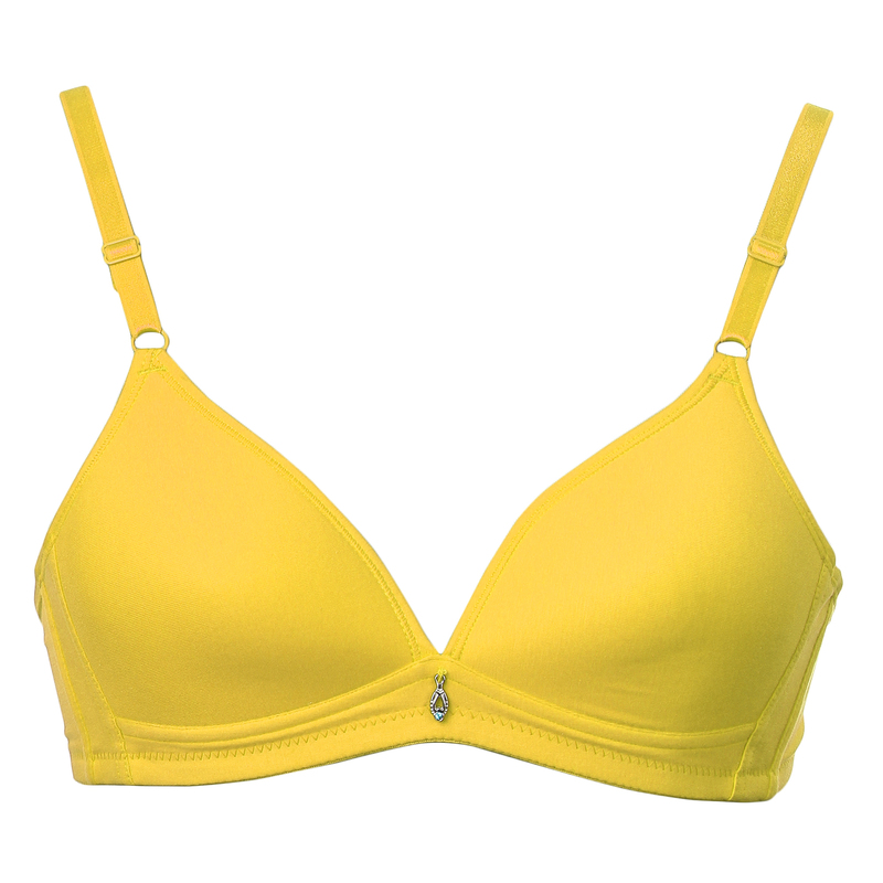 Buy Arlopa Lo Wirefree Padded Bra Yellow Online ₹529 From Shopclues