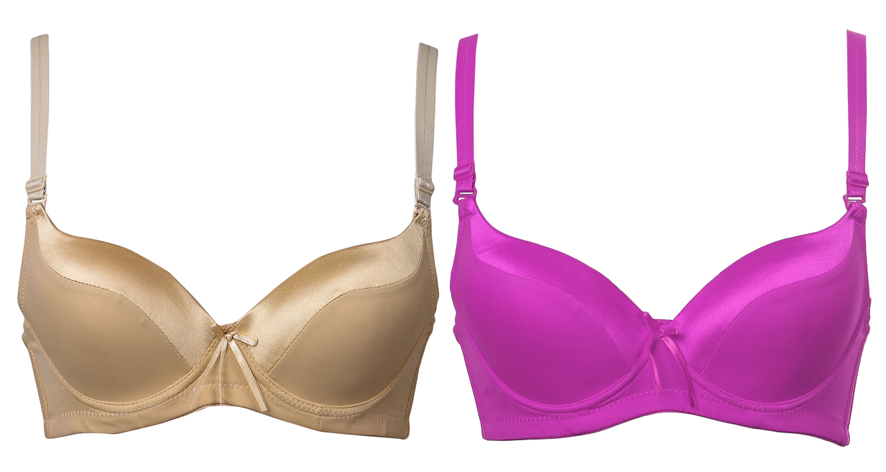 Buy Arlopa Underwire Padded Push Up Bra D18 Combo Pack of 2 Online ...