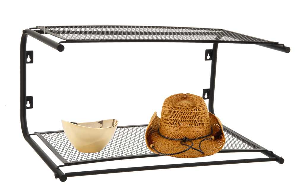 Buy Wall Mounted Multi Utility Rack Black - Eurostar Online @ ₹799 from ...