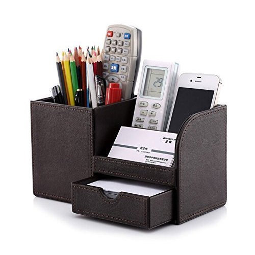 Buy Artikle Leather Multi-Functional Creative Leather Box Holder drawer ...