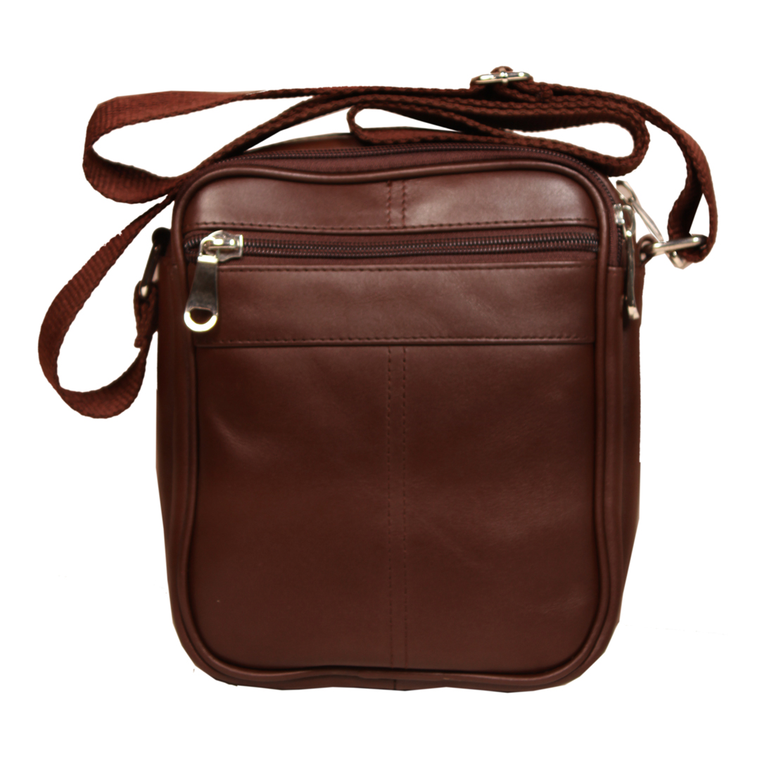 Buy Leather World Brown Color Genuine Leather Men sling bag or small ...