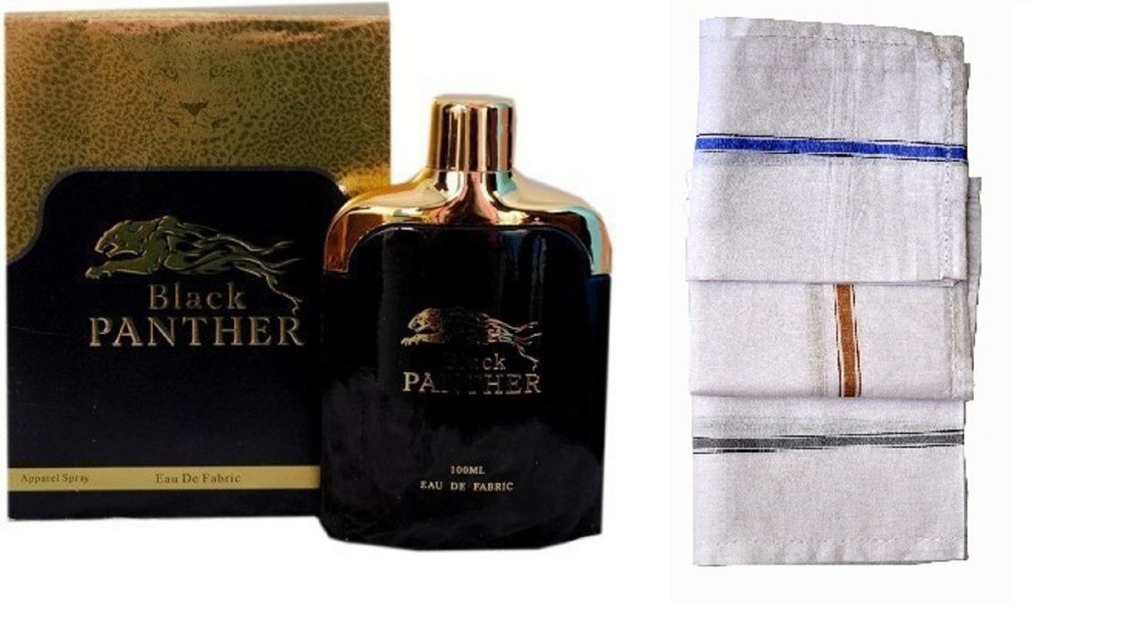 Buy Ramco Exotic Black Panther Perfume 100ML 3 Men Cotton Handkerchiefs ...