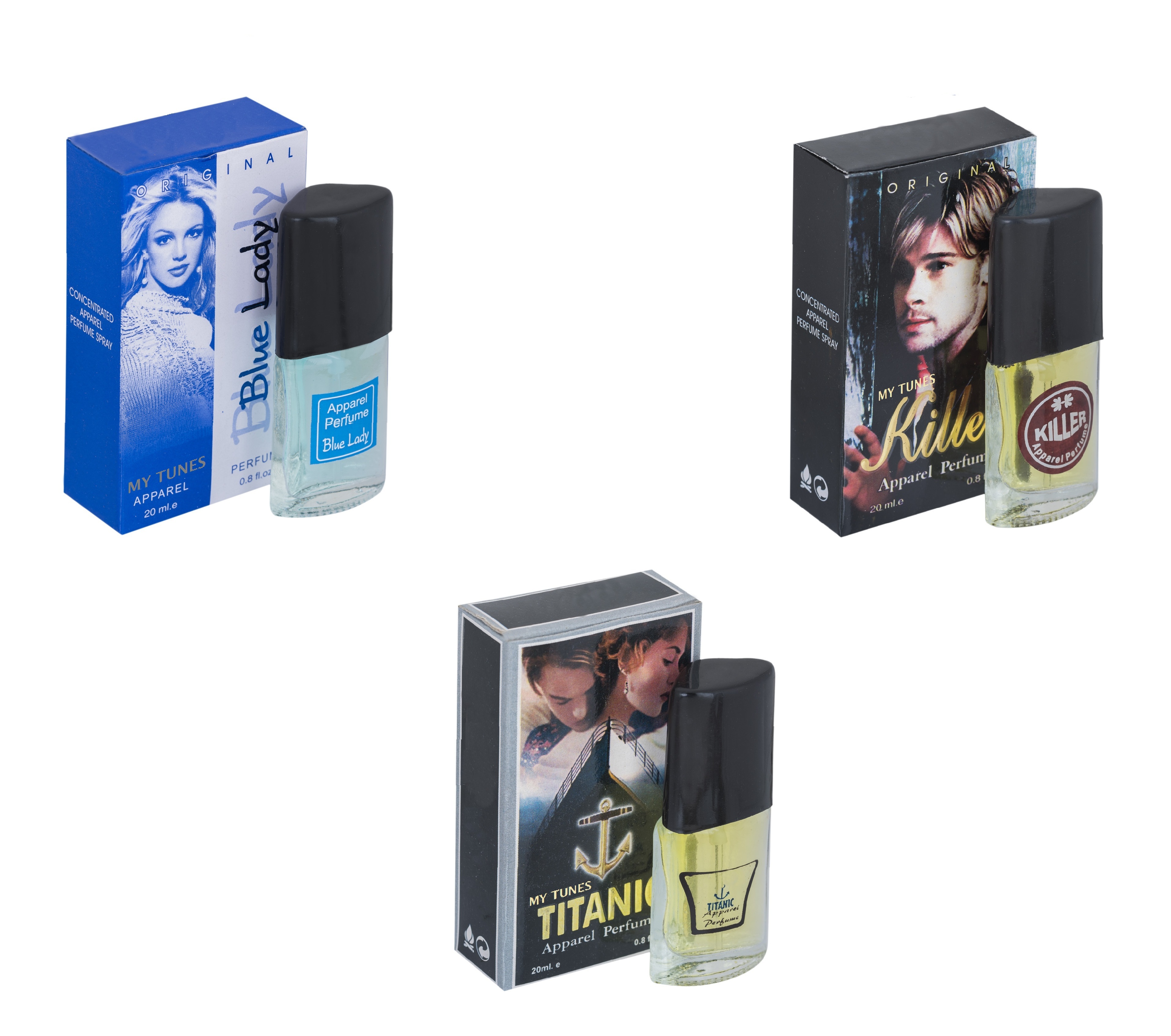 Buy Carrolite Combo Blue Lady-Killer-Titanic Perfume Online @ ₹499 from ...