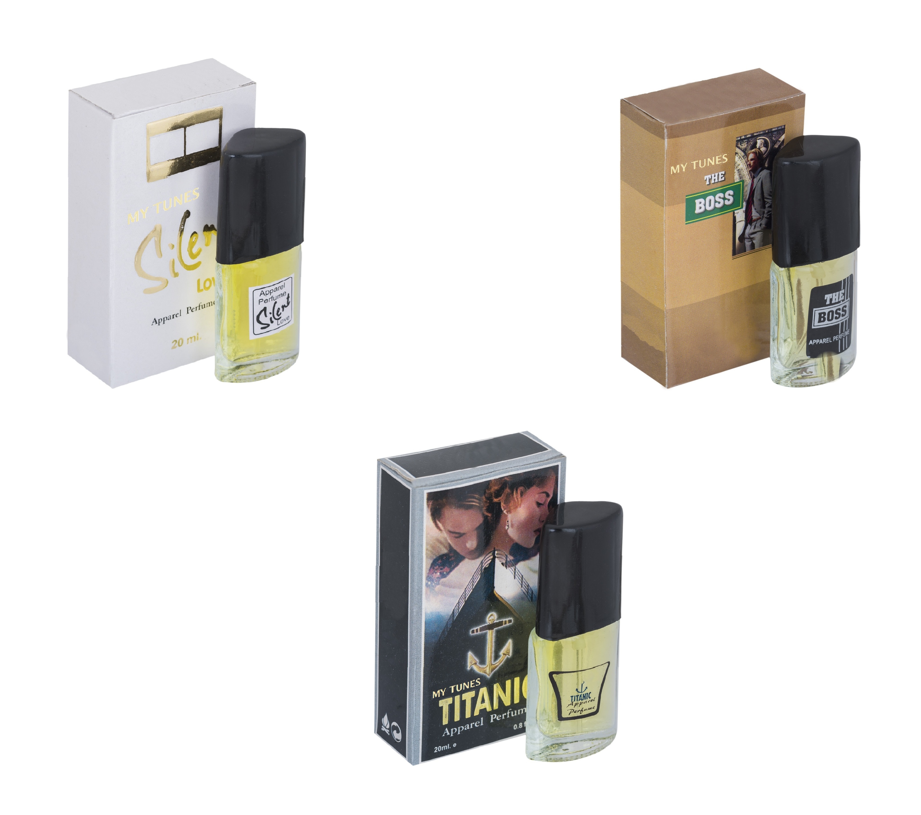 Buy Carrolite Combo Silent Love-The Boss-Titanic Perfume Online @ ₹499 ...