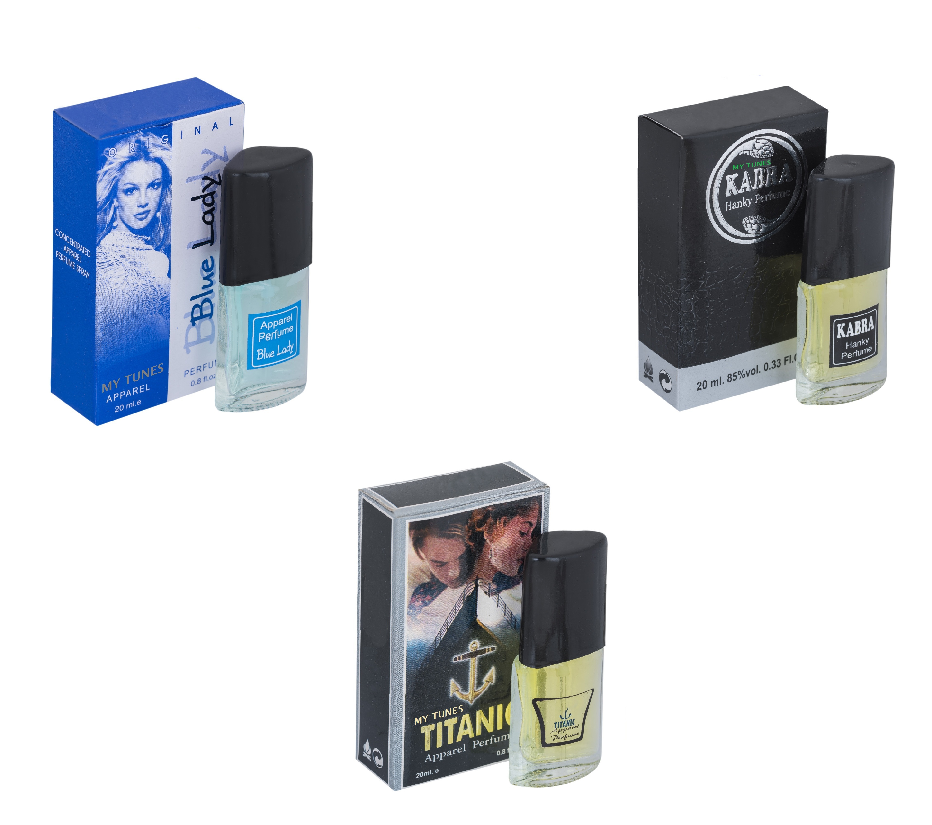 Buy Carrolite Combo Blue Lady-Kabra Black-Titanic Perfume Online @ ₹499 ...
