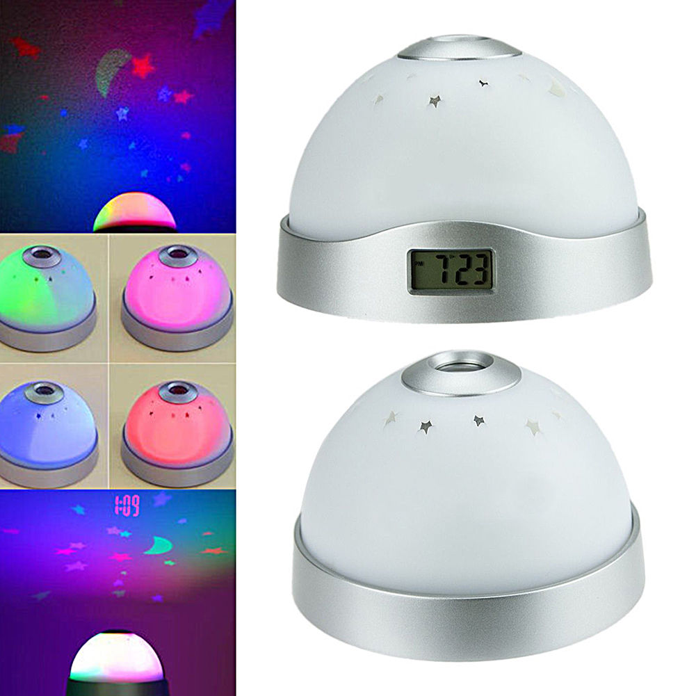 Buy Night Sky Moon Stars Projection LED Digital Alarm Clock - CHANDTR ...
