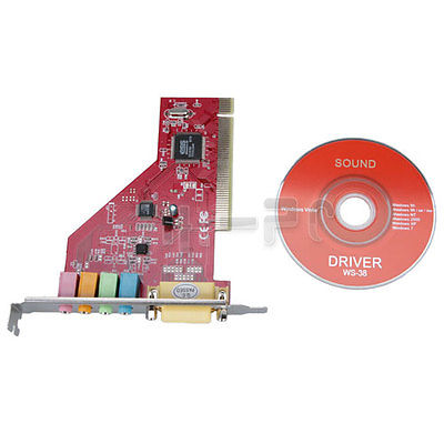 Online 4 Ch Game 3D Audio PCI Internal PC Sound Card with MIDI Port ...