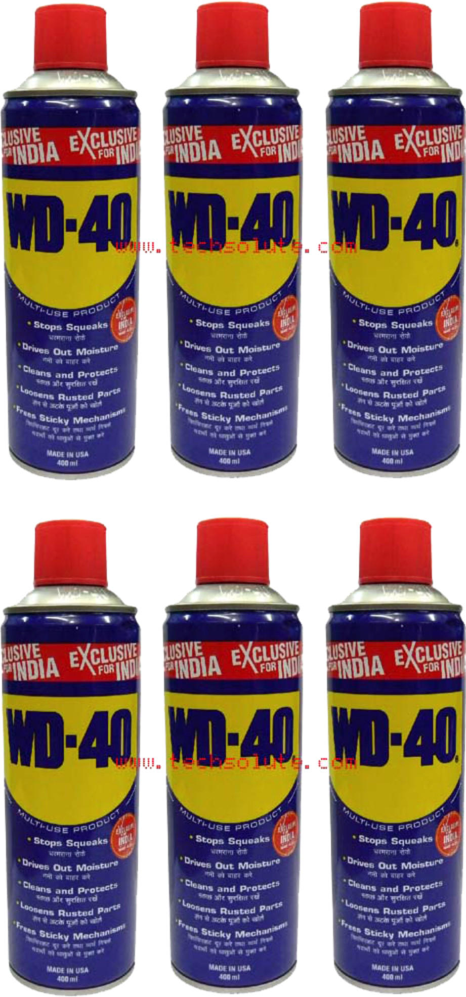 Buy WD-40 MAINTENANCE SPRAY RUST REMOVAL,400ML(PACK OF 6) Online ...