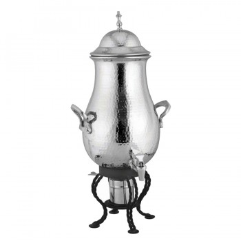 Buy Chaplin Hammered Stainless Steel Round Samovar with Matt Black ...