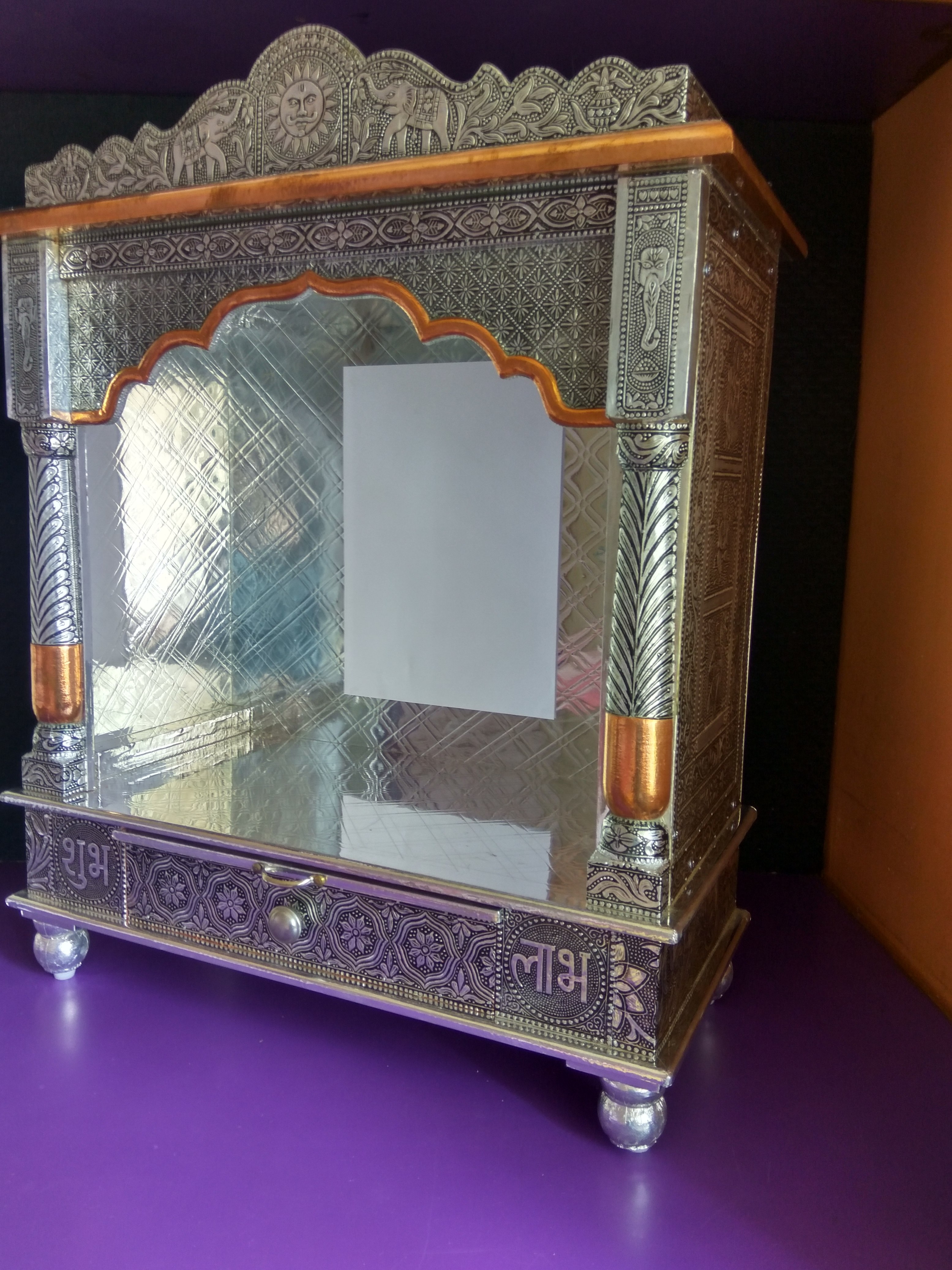 Buy Oxidized Copper open Temple / Mandir /Mandapam / Home Temple 10W x ...
