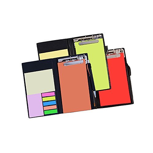 Buy COI Memo neon/rust and crimson red note pad organiser/memo notebook ...