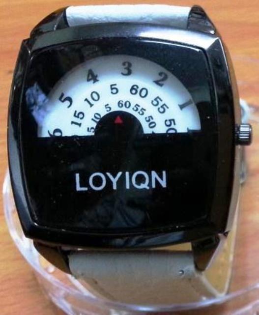 NEW UNIQUE COMBINATION LOCK STYLE ROTATING DIAL WRIST WATCH LEATHER STRAP