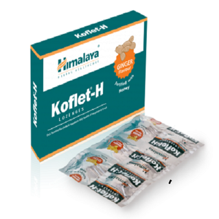 Buy HIMALAYA KOFLET-H LOZENGES Ginger (6PC) (PACK OF 8) Online @ ₹599 ...