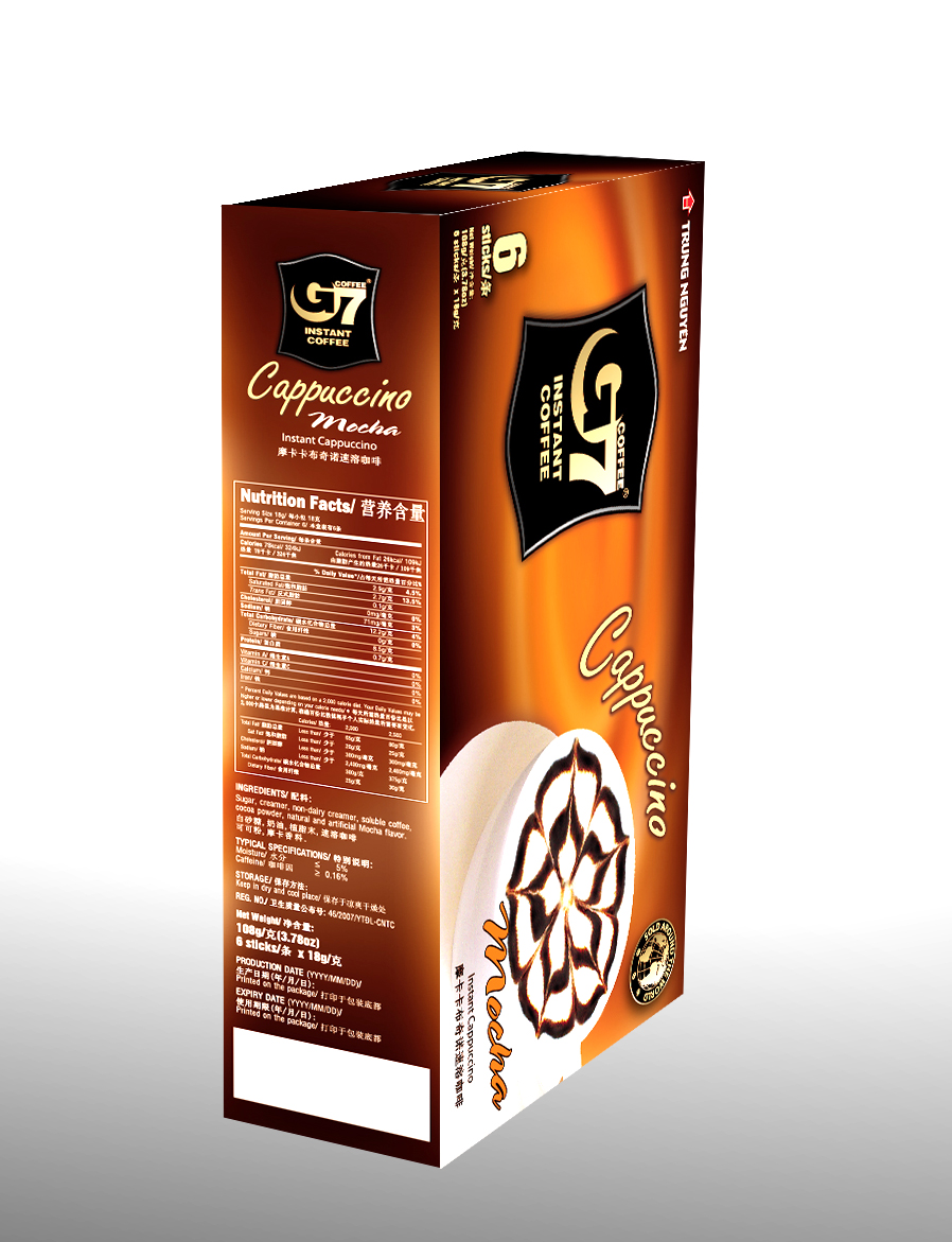 Buy G7 Instant Cappuccino Hazelnut Coffee Vietnamese Premium Gourmet ...