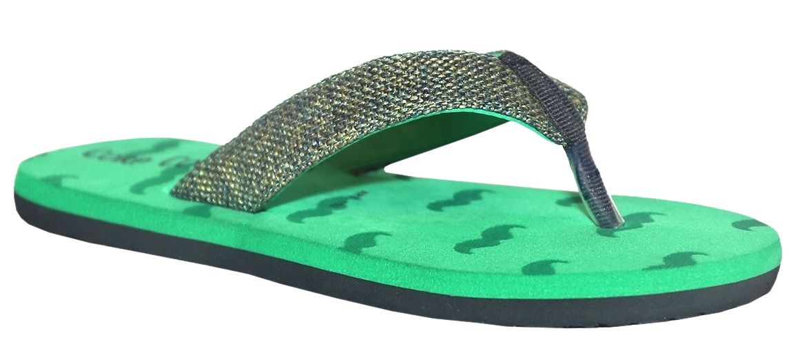 Buy Stylos Men's 152 Green Slippers Online @ ₹299 from ShopClues