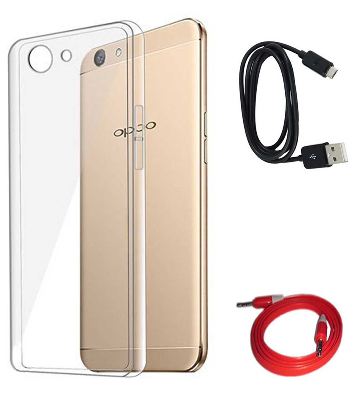 Buy TBZ Transparent Silicon Soft TPU Slim Back Case Cover for Oppo F3 ...