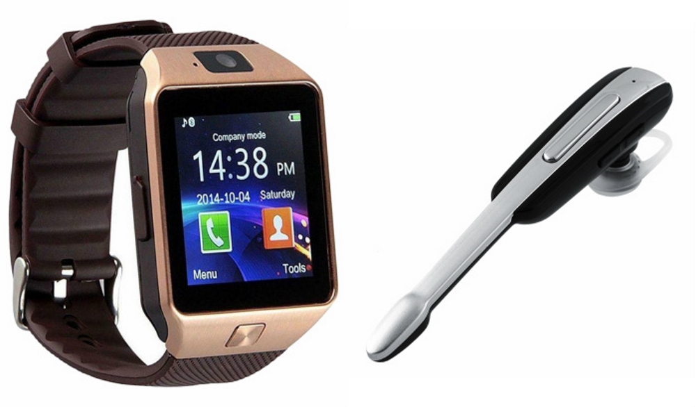 Buy DZ09 Smart Watch & Bluetooth Headset(HM1000 Headset) for INFOCUS ...