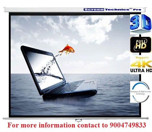 Buy Screen Technics 5 x 7 instalock projector screen HD 3D 4k ...