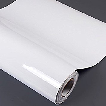 Buy 24x24 Glossy White Vinyl Car Wrap Sheet Roll Film Sticker Decal ...