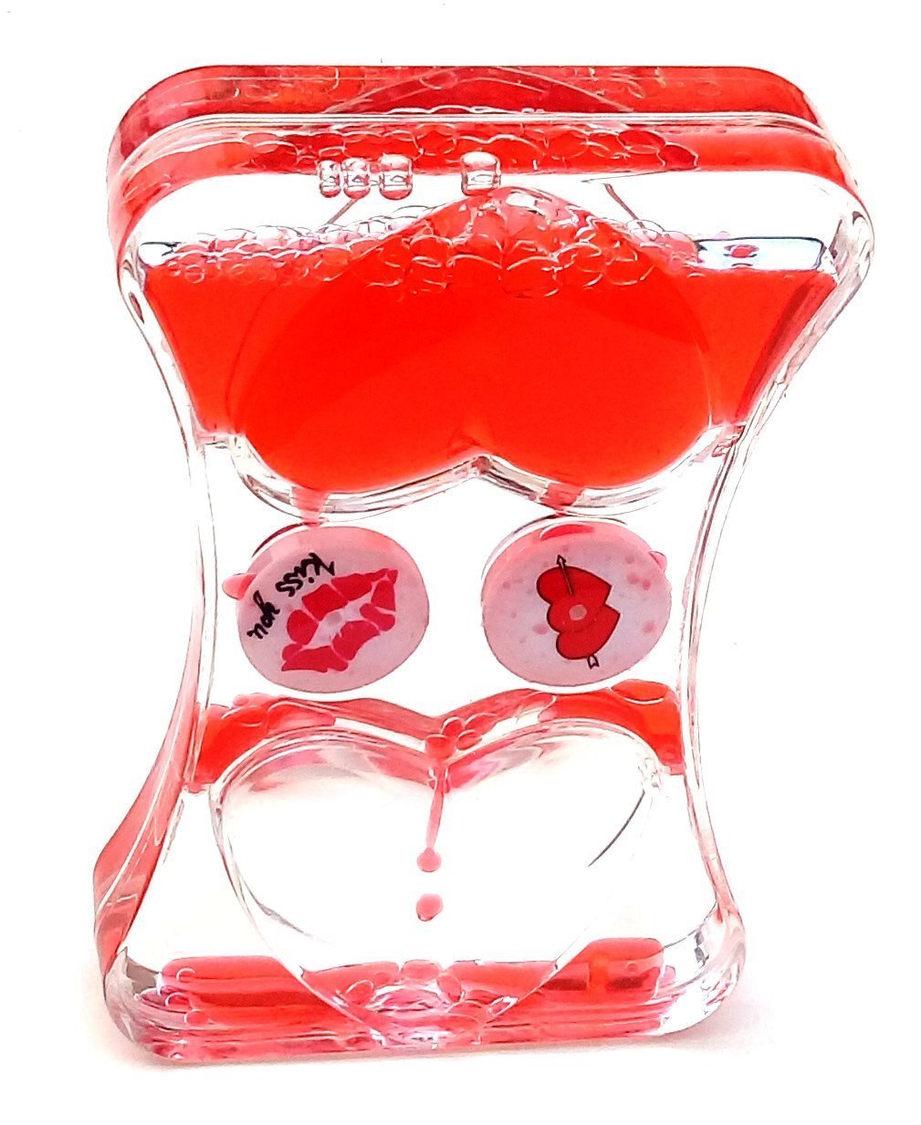 Buy Liquid Motion 3 Minute Hour glass dual Hearts Oil drop Timer Online ...