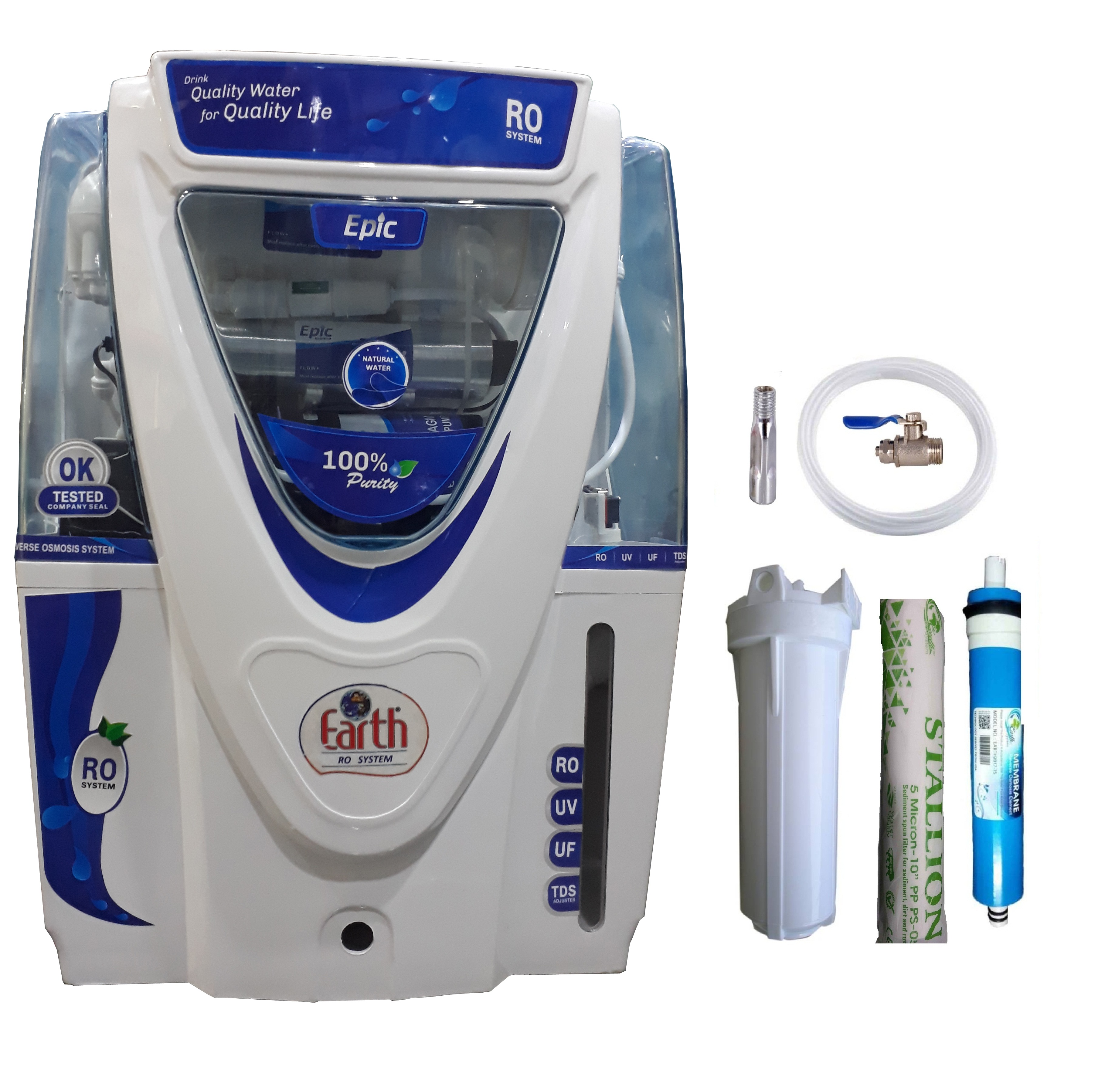 Buy Earth Ro System Epic new model 15Ltr RO + UV + UF + TDS Water ...