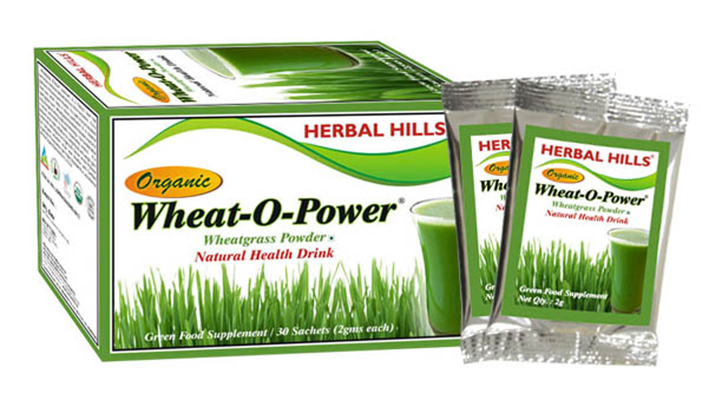 Buy Herbal Hills Wheat-O-Power 2g X 30 Sachets Powder Online @ ₹345 ...