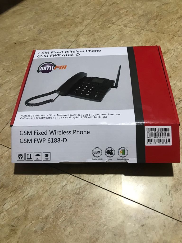 Buy Dual Sim Card Based GSM Landline Telephone with FM Radio- by ab ...