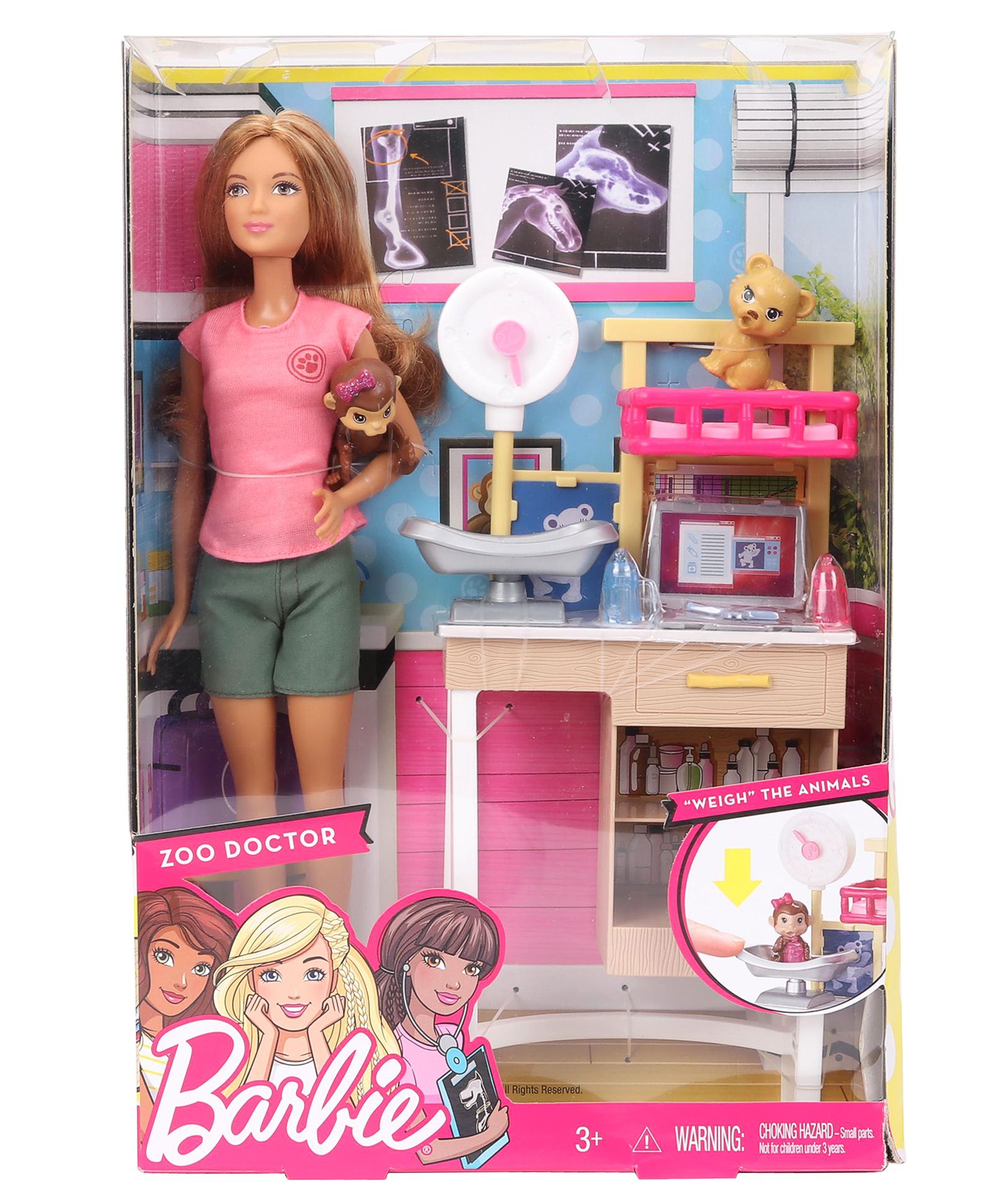 Buy Barbie Careers Playset Zoo Doctor, Multi Color Online @ ₹1299 from ...