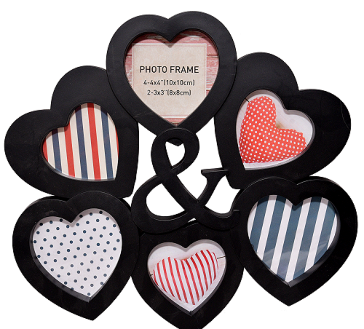 Buy OAF Designer Heart Shape Wall Mounted 6 Photo Collage Frame ( Photo ...