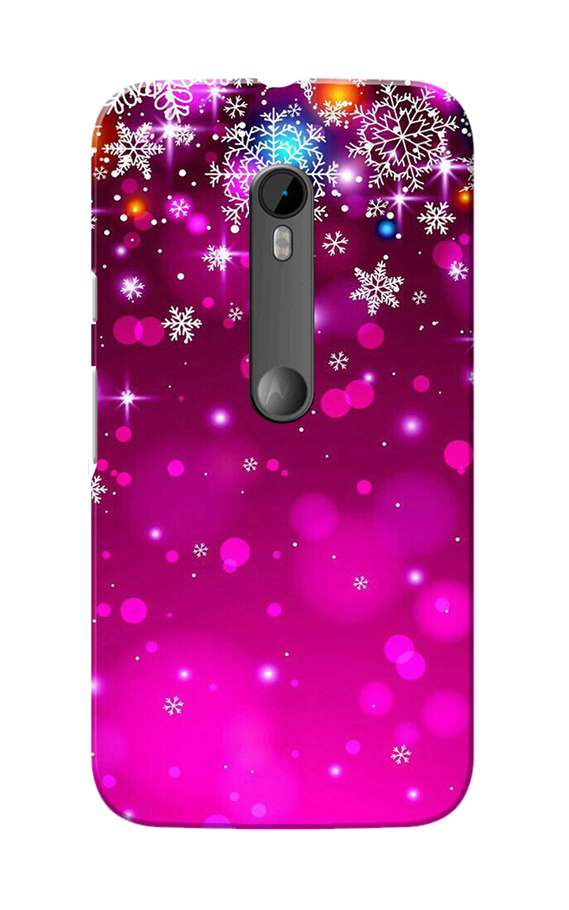 Buy Moto G3 Case, Moto G Turbo Case, Pink Stars Slim Fit Hard Case ...