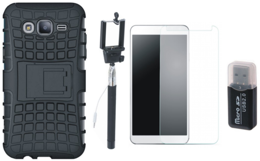 Buy Samsung C7 Pro Defender Back Cover with Kick Stand with Memory Card ...