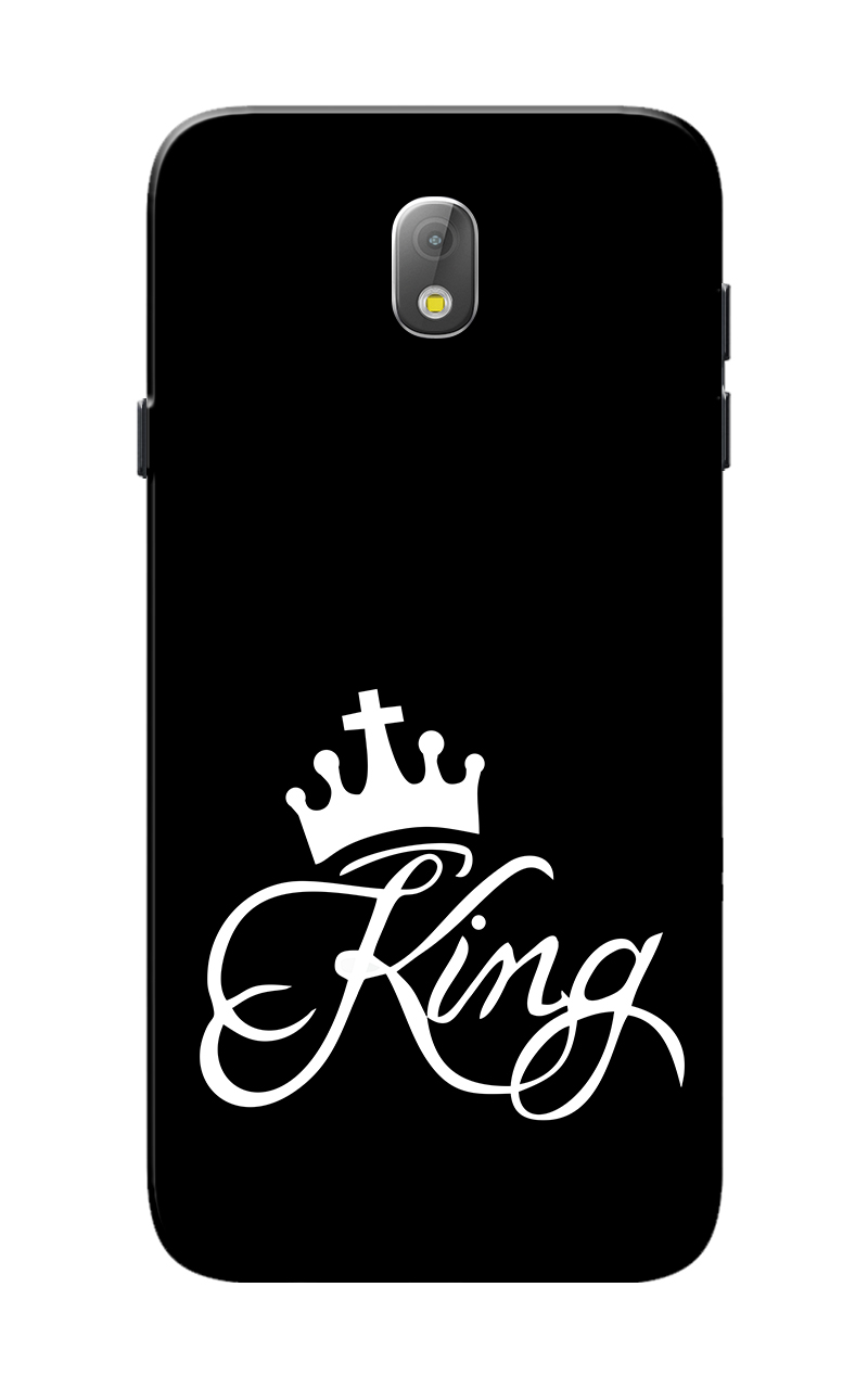 Buy Samsung J7 Pro Case, King Black White Slim Fit Hard Case Cover/Back ...
