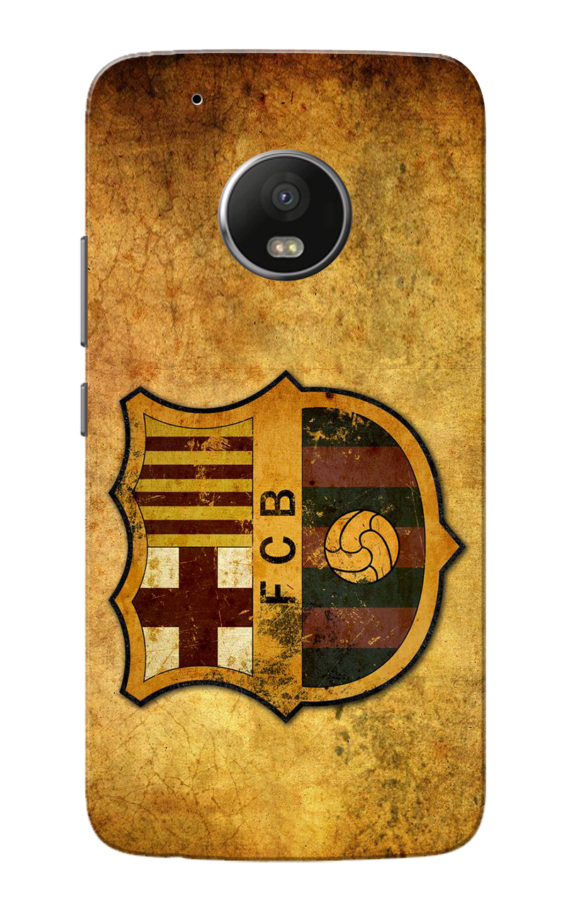 Buy Moto G5 Plus Case, Logo Yellow Brown Slim Fit Hard Case Cover/Back ...