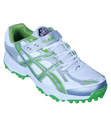 Buy ProASE White Green Stud Cricket Shoes Online @ ₹2499 from ShopClues